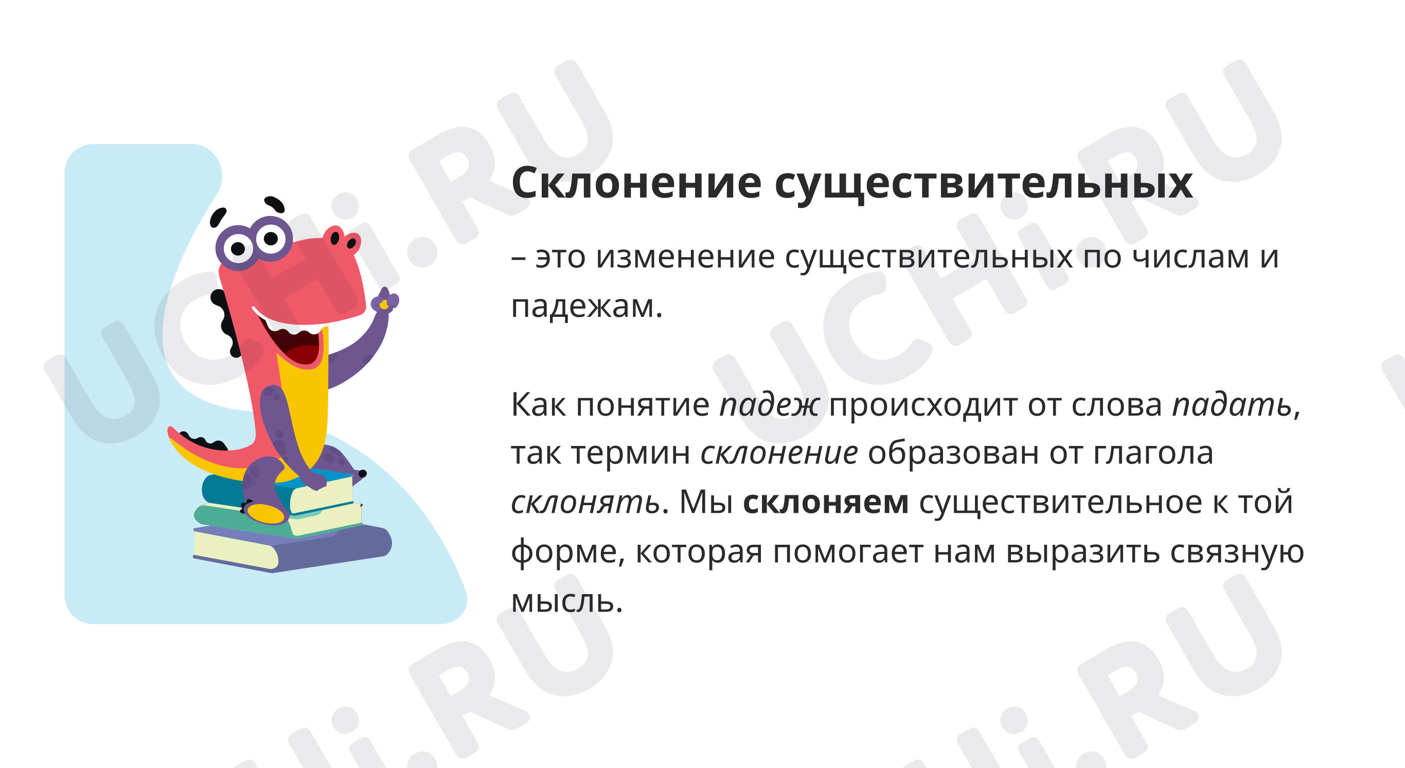Презентация №1 для урока “Три склонения имён существительных общее